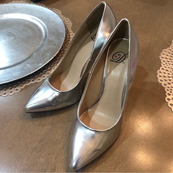 Shoes | New Metallic Chrome High Stiletto Pointed Wedding Bride Formal ...